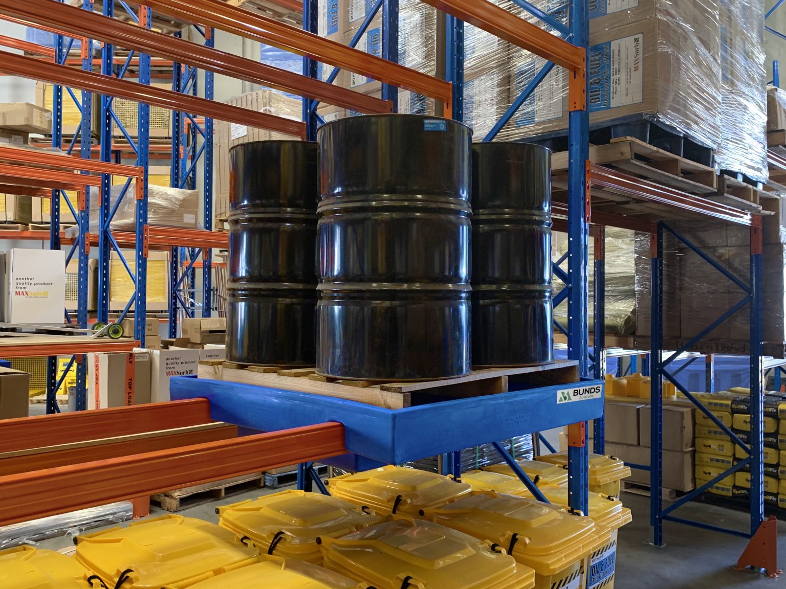 Racking Drum Bund with Bung Fitted - Bunded Australia