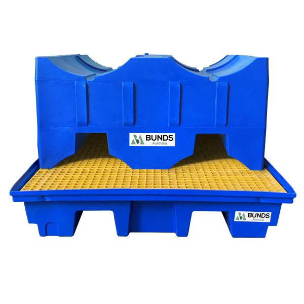 Bunded Pallets: 2 & 4 Drum Poly Bunds for Spill Containment