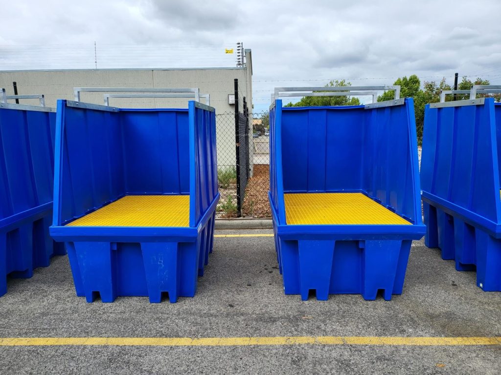 Poly IBC Bunded Pallet with Shroud - Bunds Australia